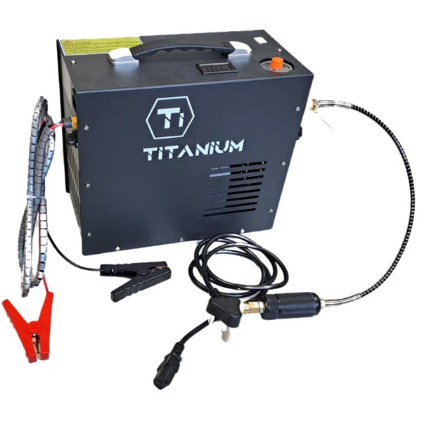 12V / 220V Titanium [Black] Mini High Pressure Compressor (250BAR) – SW ...